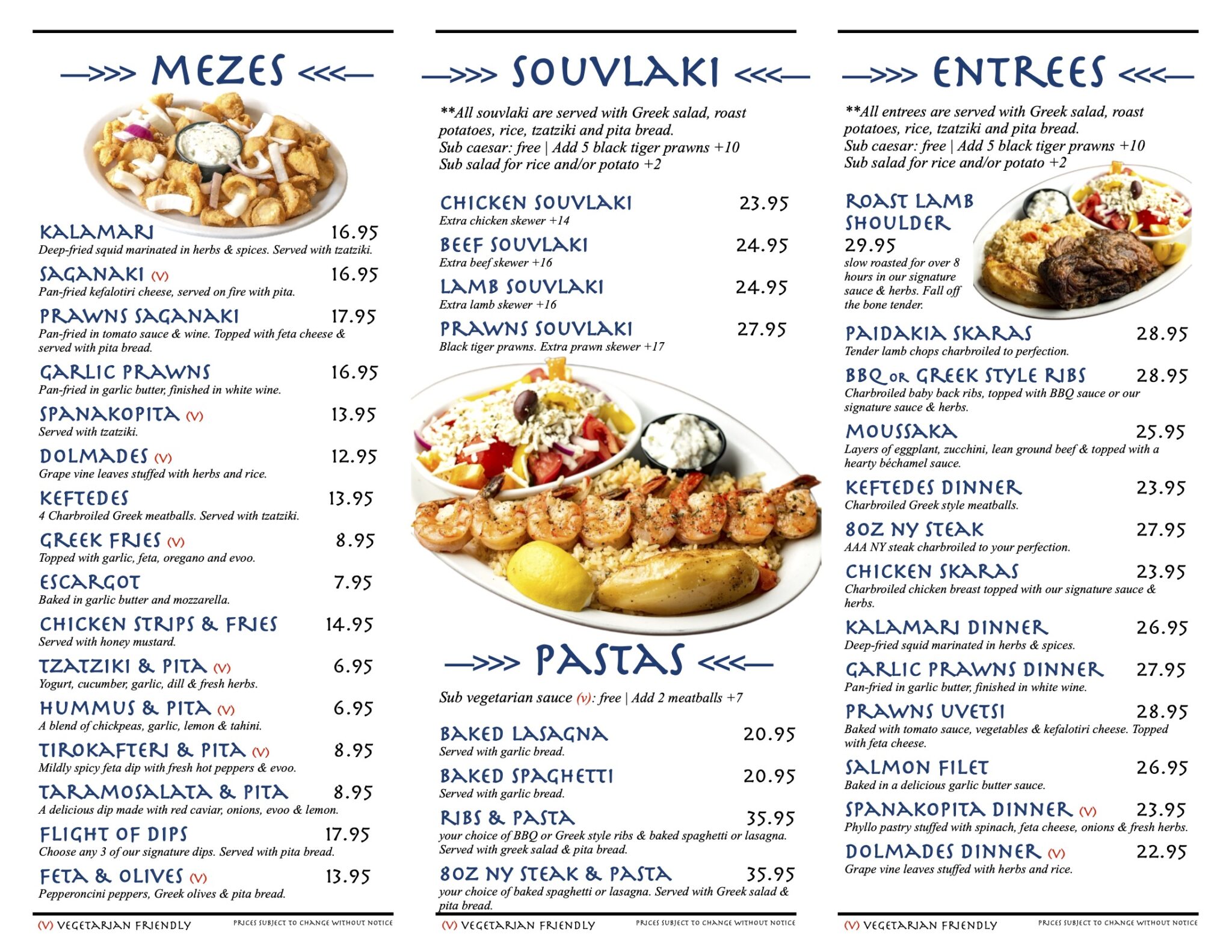 Menu - GREEKFELLAS RESTAURANT